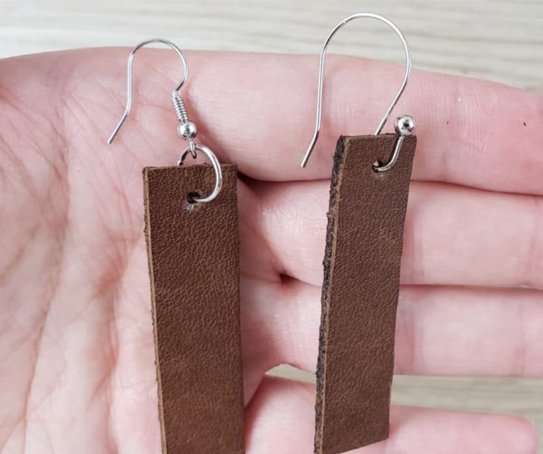 How to Make Leather Earrings {+ 3 Free Templates} | Marching North