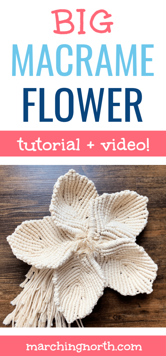 Large Macrame Flower Pattern DIY // Tutorial + Video | Marching North