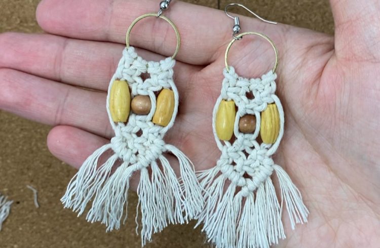 DIY Macrame Earrings // Tutorial + Video! | Marching North