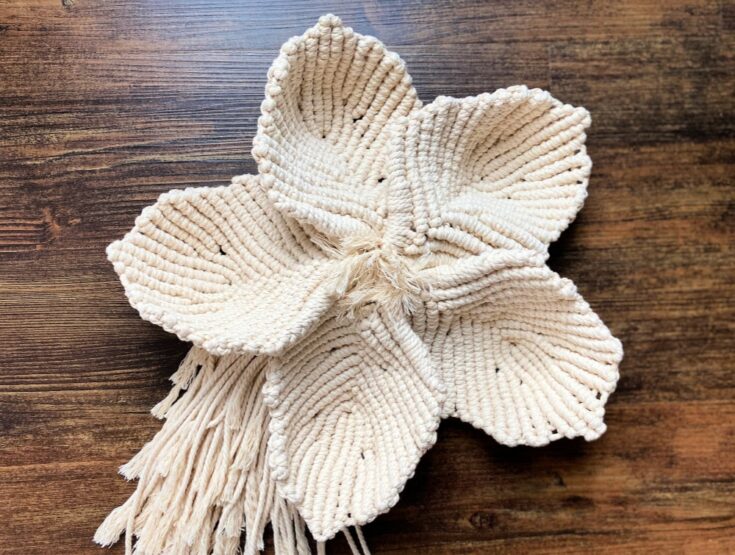 Large Macrame Flower Pattern DIY // Tutorial + Video | Marching North