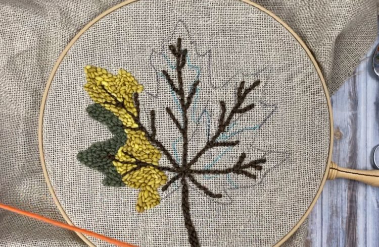 Free Fall Punch Needle Pattern (+ time-lapse video!) | Marching North