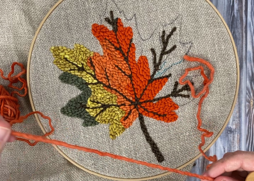 Free Fall Punch Needle Pattern (+ time-lapse video!) | Marching North