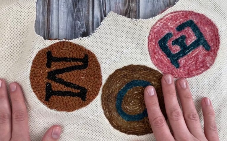 How to Finish Punch Needle Coasters (Quick and Easy!) | Marching North