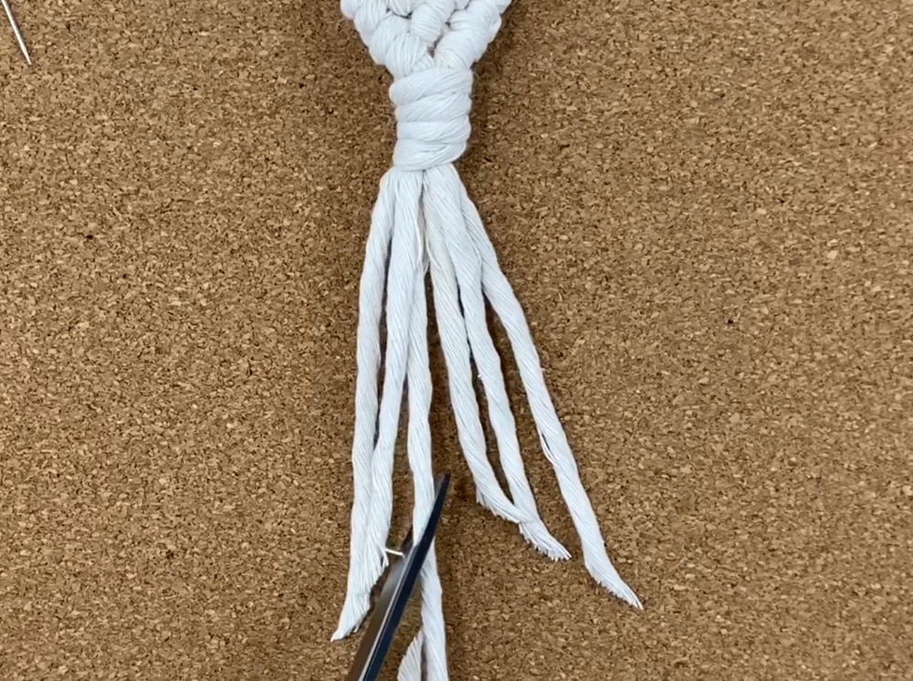 Macrame Mermaid Tail Keychain DIY // Tutorial + Video | Marching North