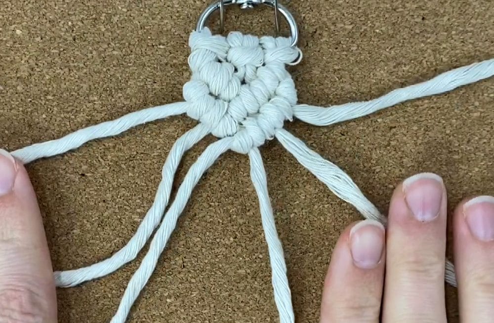 Macrame Mermaid Tail Keychain DIY // Tutorial + Video | Marching North