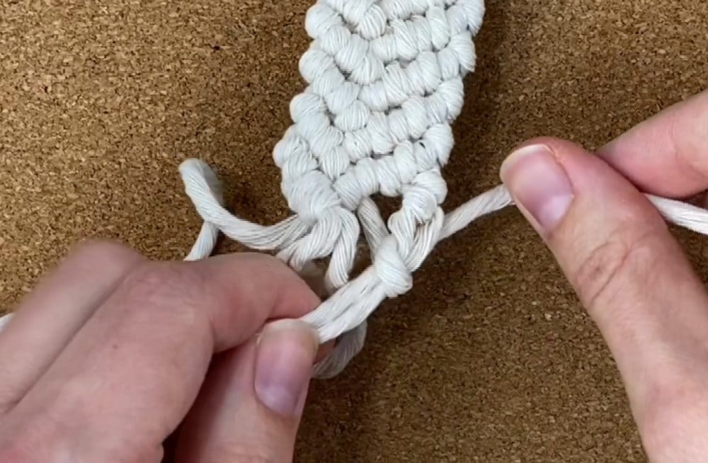 Macrame Mermaid Tail Keychain DIY // Tutorial + Video | Marching North