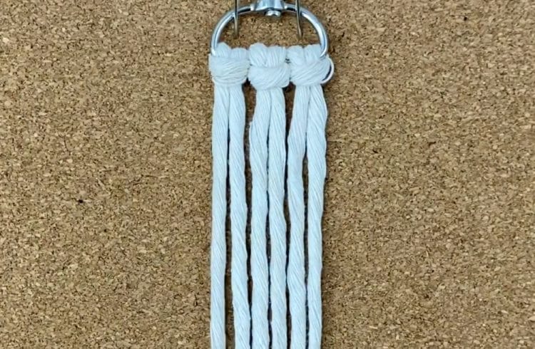 Macrame Mermaid Tail Keychain DIY // Tutorial + Video | Marching North