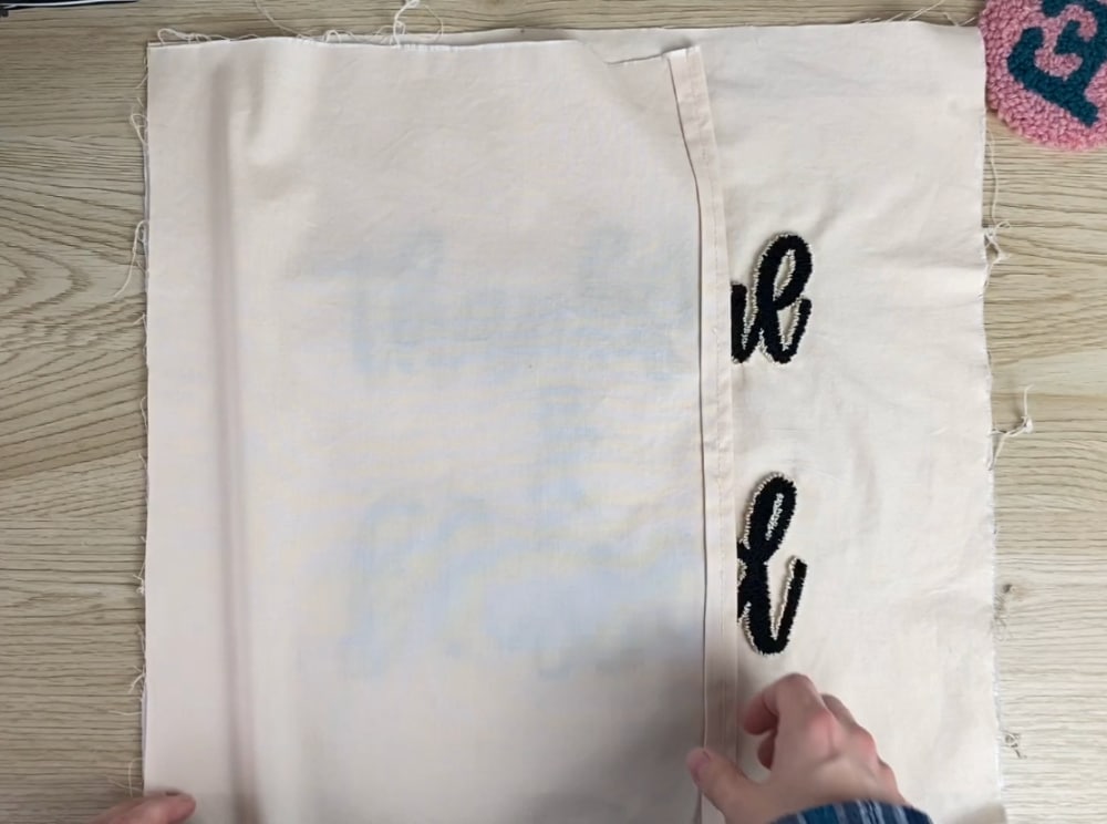 DIY Farmhouse Inspired Punch Needle Pillow Case