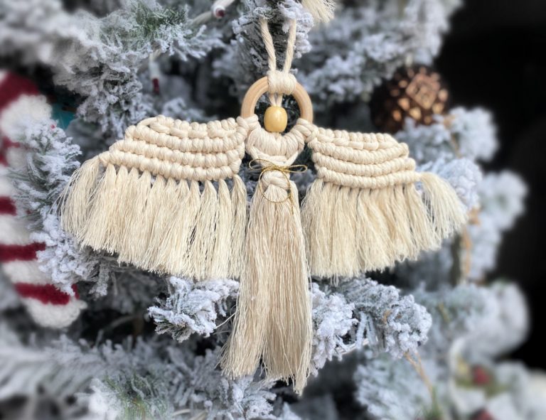 7 Easy Macrame Christmas Ornaments (with Free Patterns!)