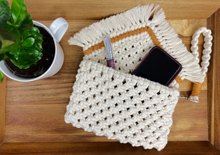 DIY Macrame Clutch Purse (Step by Step) | Easy and Elegant!