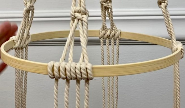 DIY Macrame Hanging Fruit Basket | Easy Tutorial & Video!