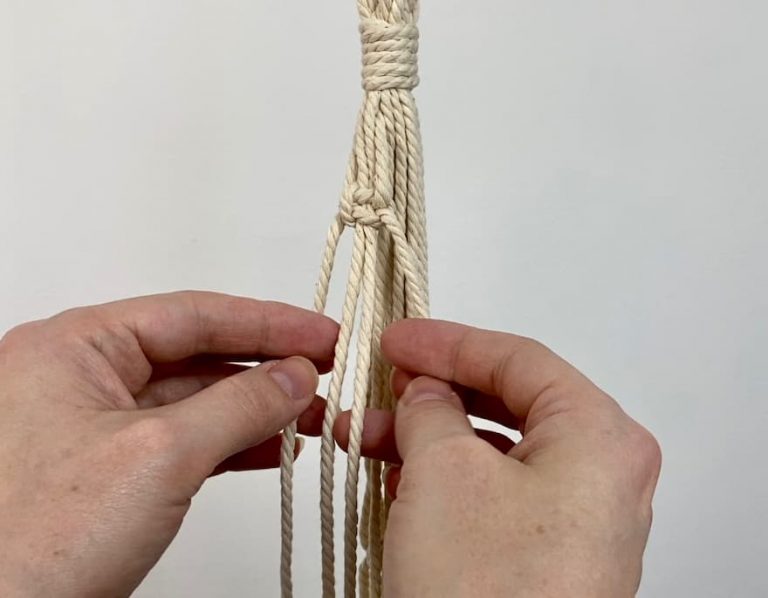 DIY Macrame Hanging Fruit Basket | Easy Tutorial & Video!