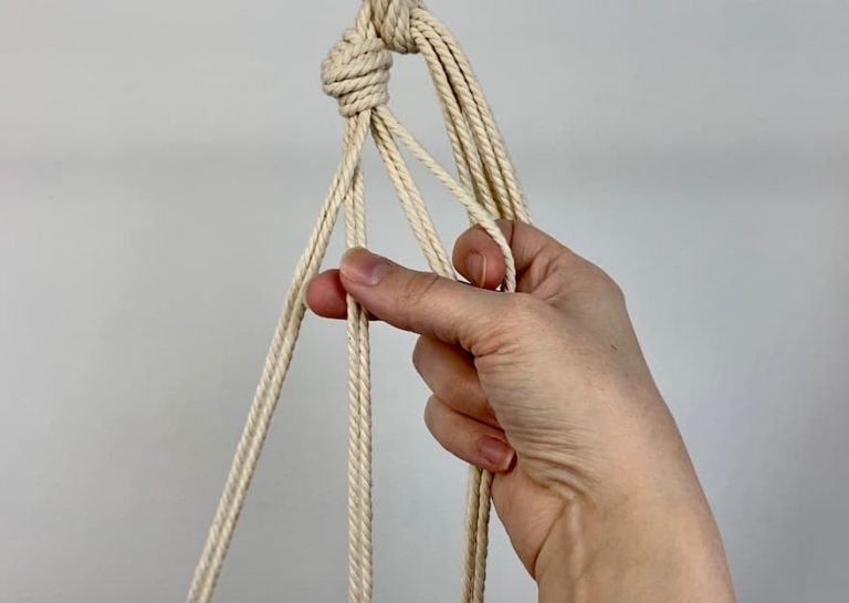 DIY Macrame Hanging Fruit Basket | Easy Tutorial & Video!