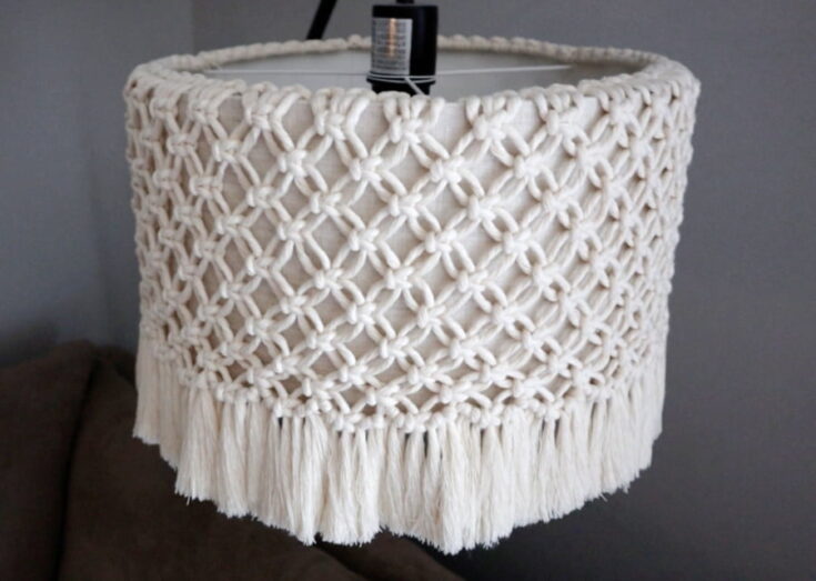How to Make a Macrame Lamp Shade: DIY Boho Decor (with Video!)