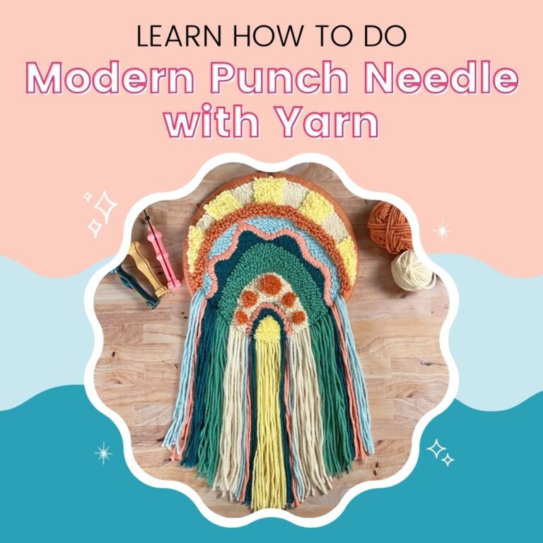 Punch Needle Class (Online!) | Modern Punch Needle with Yarn