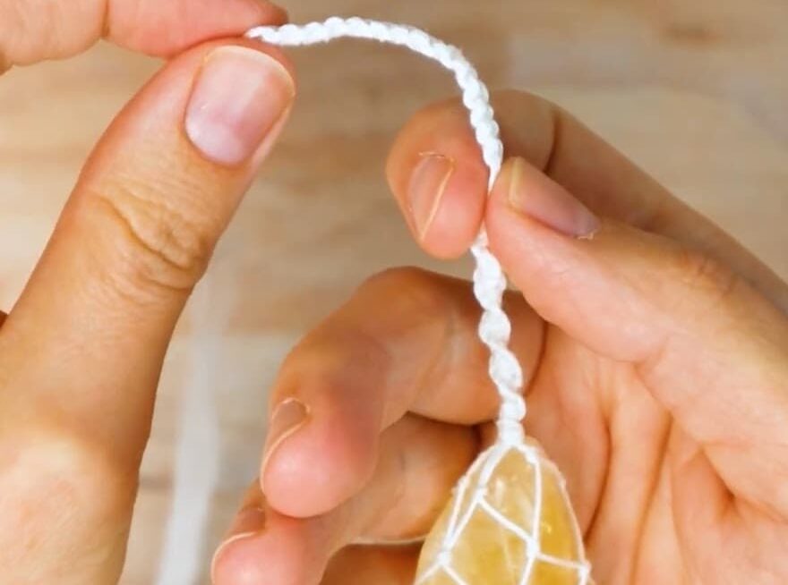 How to Wrap a Stone with Macrame Netting (Tutorial & Video!)