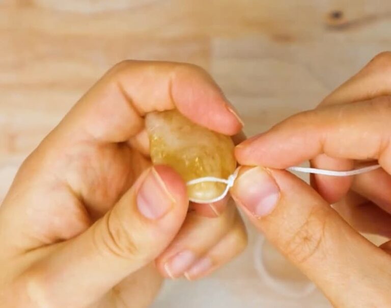 How to Wrap a Stone with Macrame Netting (Tutorial & Video!)