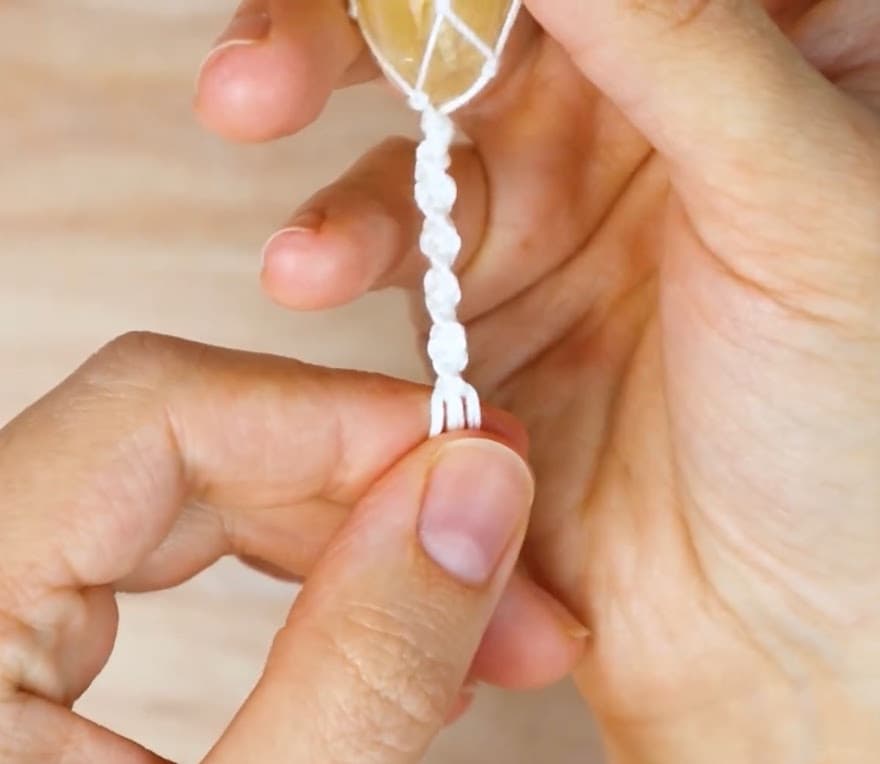 How to Wrap a Stone with Macrame Netting (Tutorial & Video!)