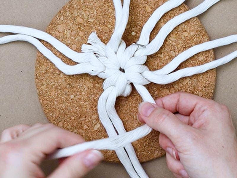 Chunky Round Macrame Coasters (Pattern & Tutorial!) | Marching North