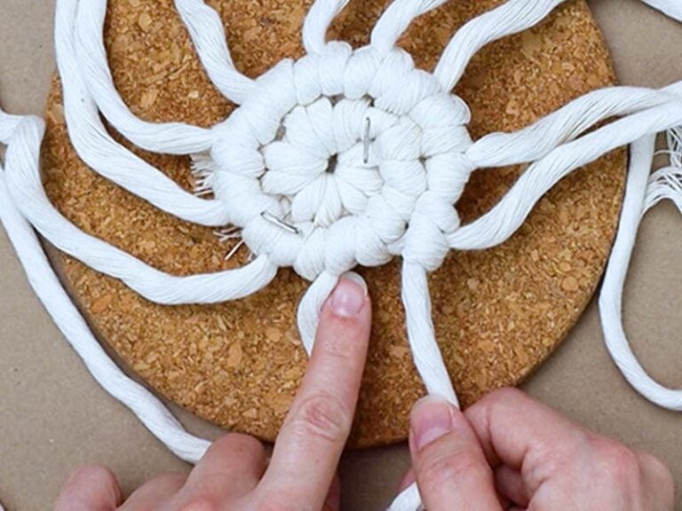 Chunky Round Macrame Coasters (Pattern & Tutorial!) | Marching North