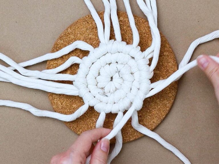 Chunky Round Macrame Coasters (Pattern & Tutorial!) | Marching North