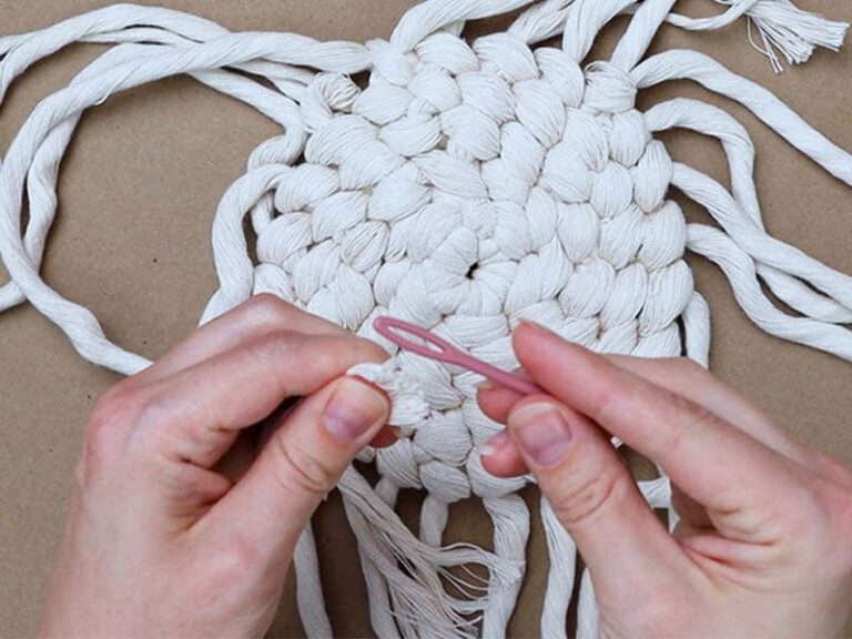 Chunky Round Macrame Coasters (Pattern & Tutorial!) | Marching North