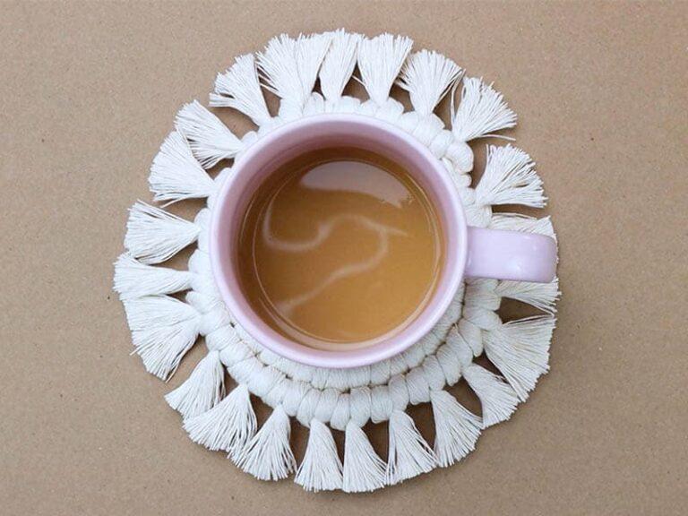 Chunky Round Macrame Coasters (Pattern & Tutorial!) | Marching North