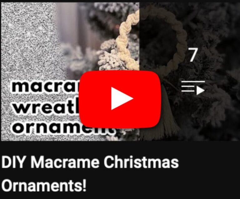 7 Easy Macrame Christmas Ornaments (with Free Patterns!)