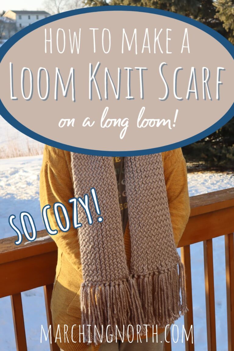 How to Knit a Scarf on a Long Loom (Easy Tutorial for Beginners!) | Marching North
