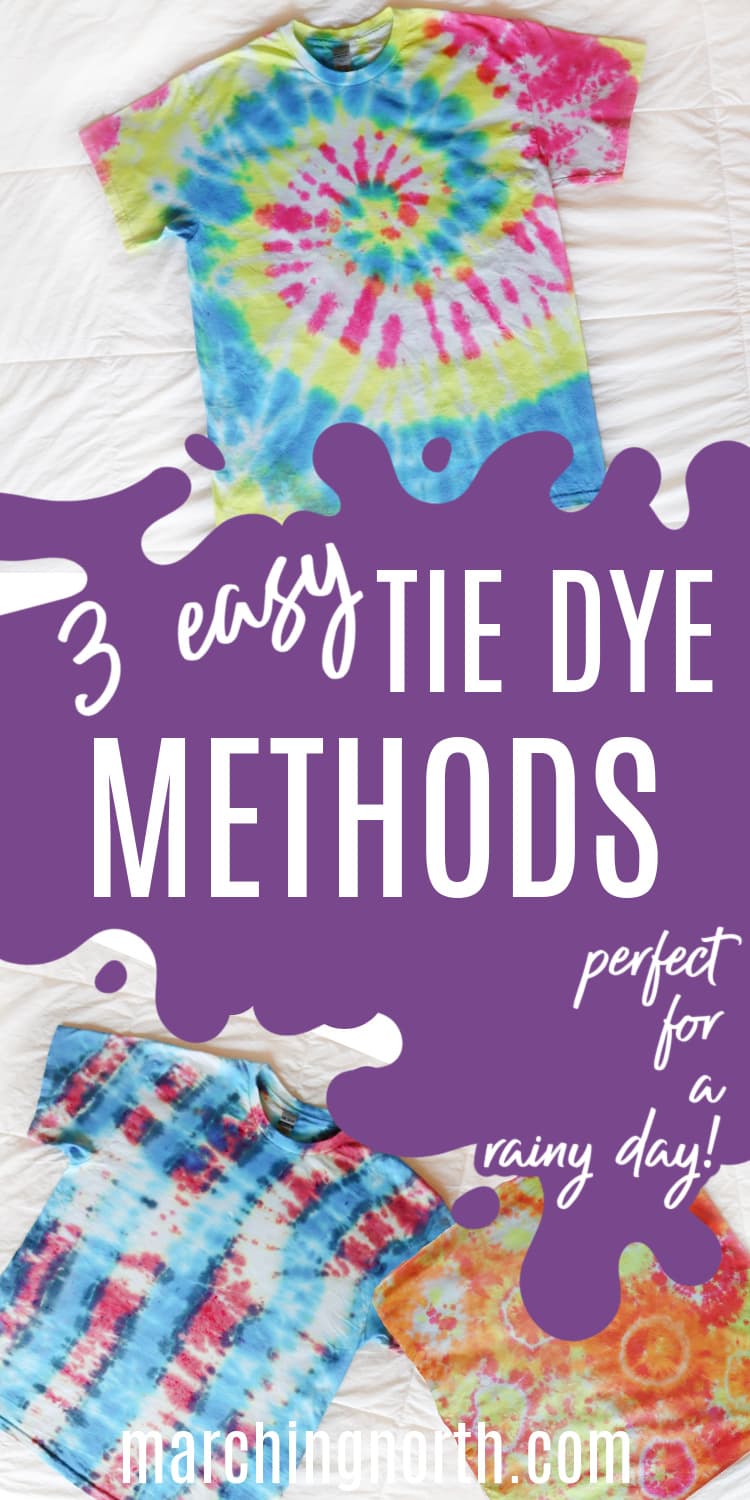 3 Easy Tie Dye Patterns For Making Cool Tie Dye Shirts Marching North