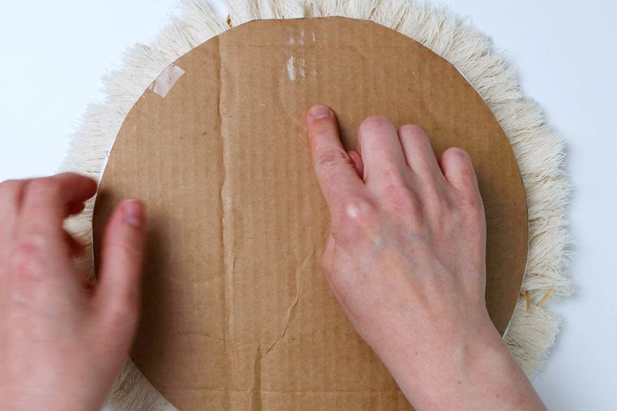 DIY Boho Mirror with Macrame & Raffia | Marching North