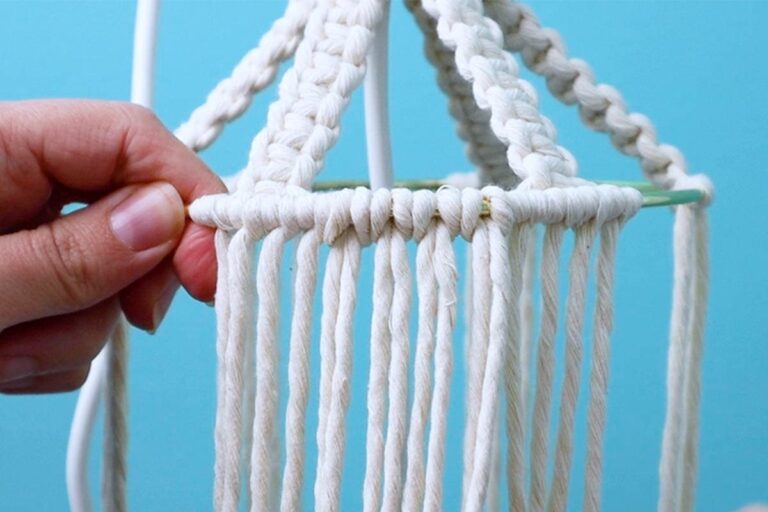 Boho DIY Macrame Chandelier (Free Pattern & Video!) | Marching North