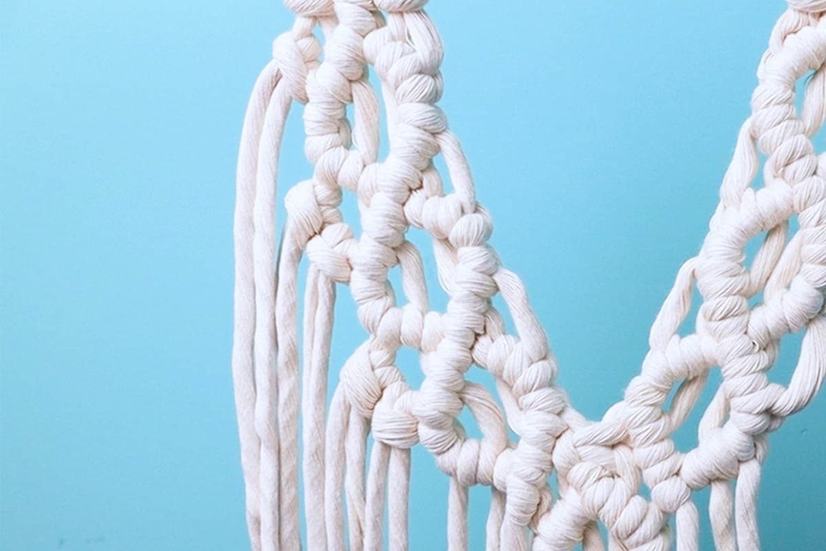 DIY Boho Macrame Wall Hanging with Tassels (Free Pattern!) | Marching North