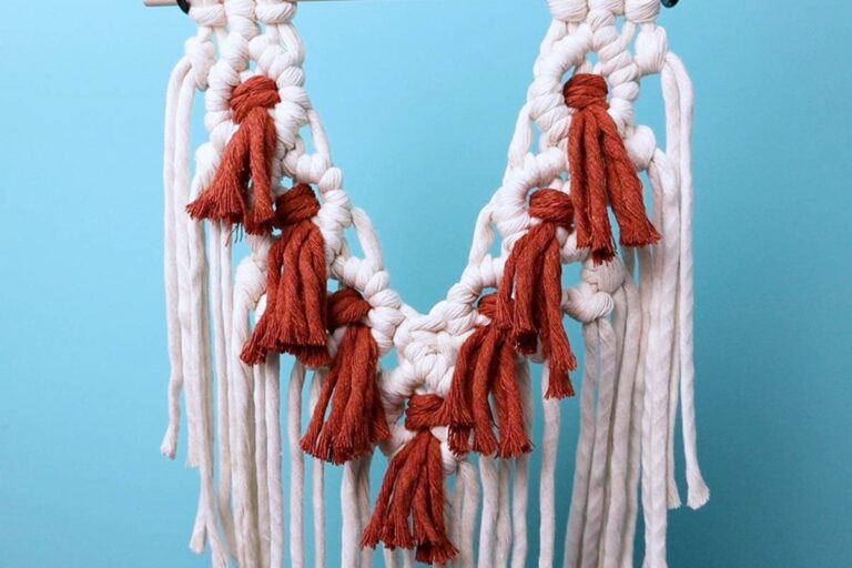 DIY Boho Macrame Wall Hanging with Tassels (Free Pattern!) | Marching North