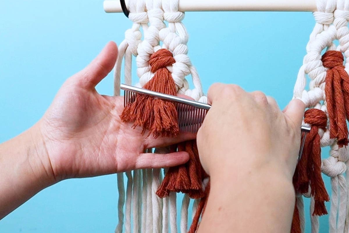 DIY Boho Macrame Wall Hanging with Tassels (Free Pattern!) | Marching North