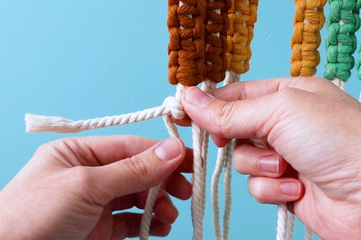 Easy & Colorful Macrame Wall Hanging (Free Pattern and Tutorial ...