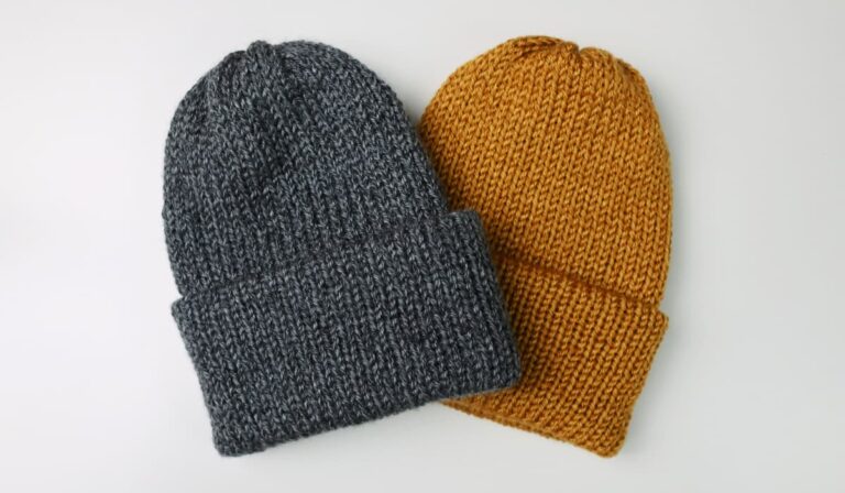 Easiest Knitting Machine Beanie Hat Pattern (Sentro, Jamit, or Addi ...