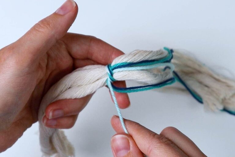 DIY Colorful Wrapped Tassel Keychain | Marching North