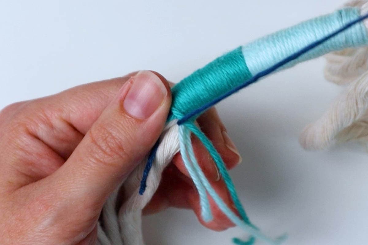 DIY Colorful Wrapped Tassel Keychain | Marching North