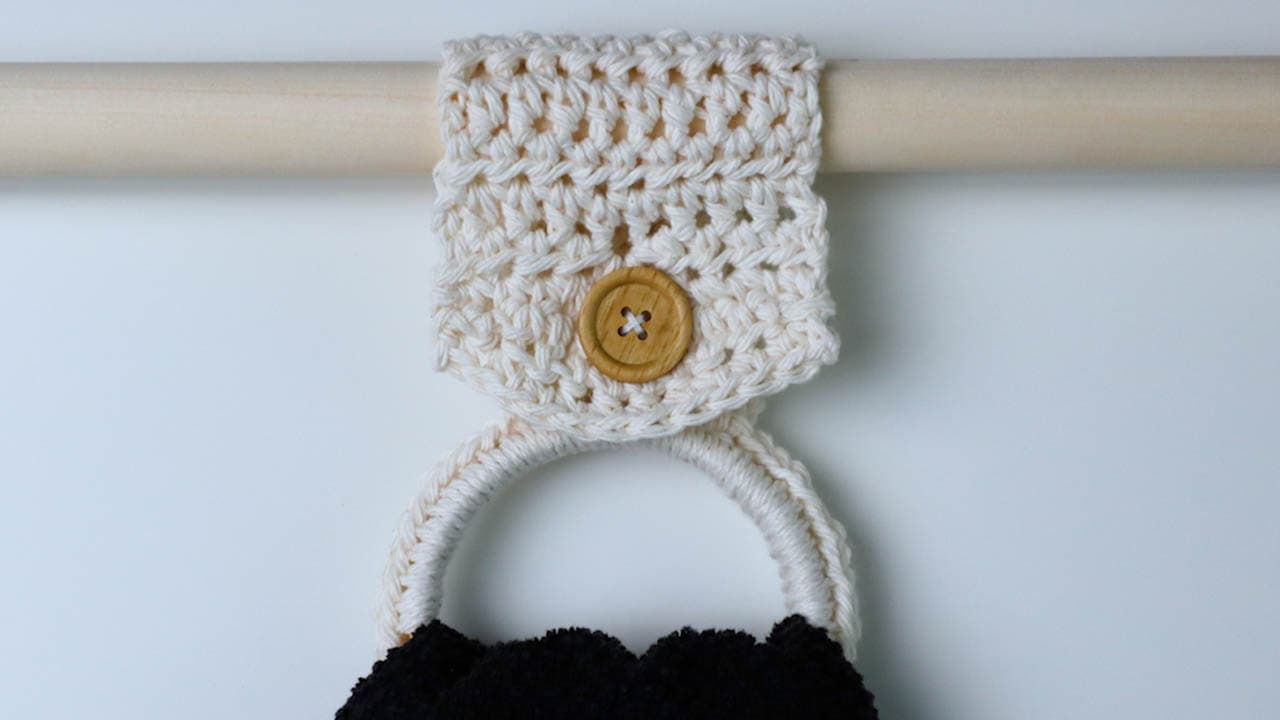 Free Crochet Towel Holder Pattern With Video Marching North