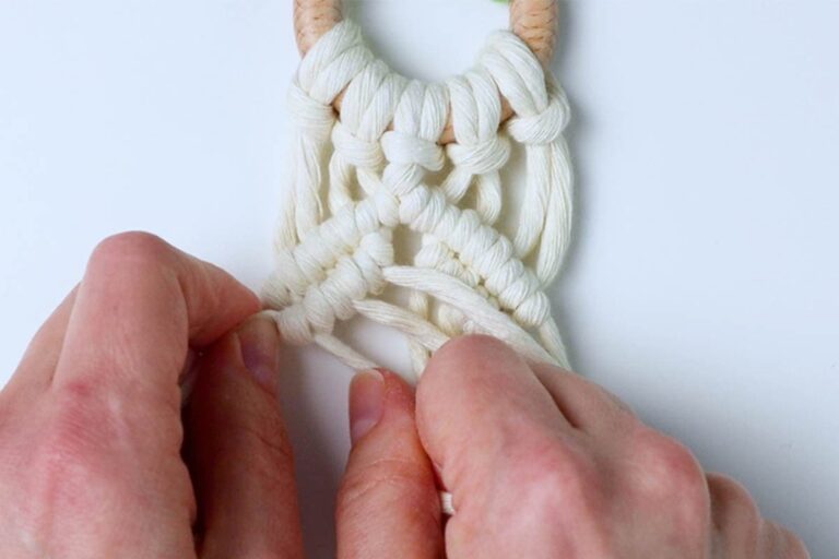 DIY Macrame Towel Hanger (Free Pattern & Video!) | Marching North