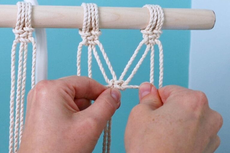 DIY Macrame Toy Hammock (Free Pattern & Video!) | Marching North