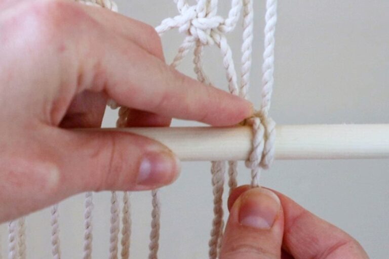 DIY Macrame Toy Hammock (Free Pattern & Video!) | Marching North