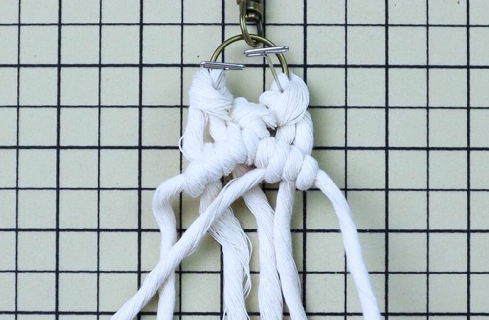 DIY Macrame Diamond Keychain (Free Pattern & Video!) | Marching North