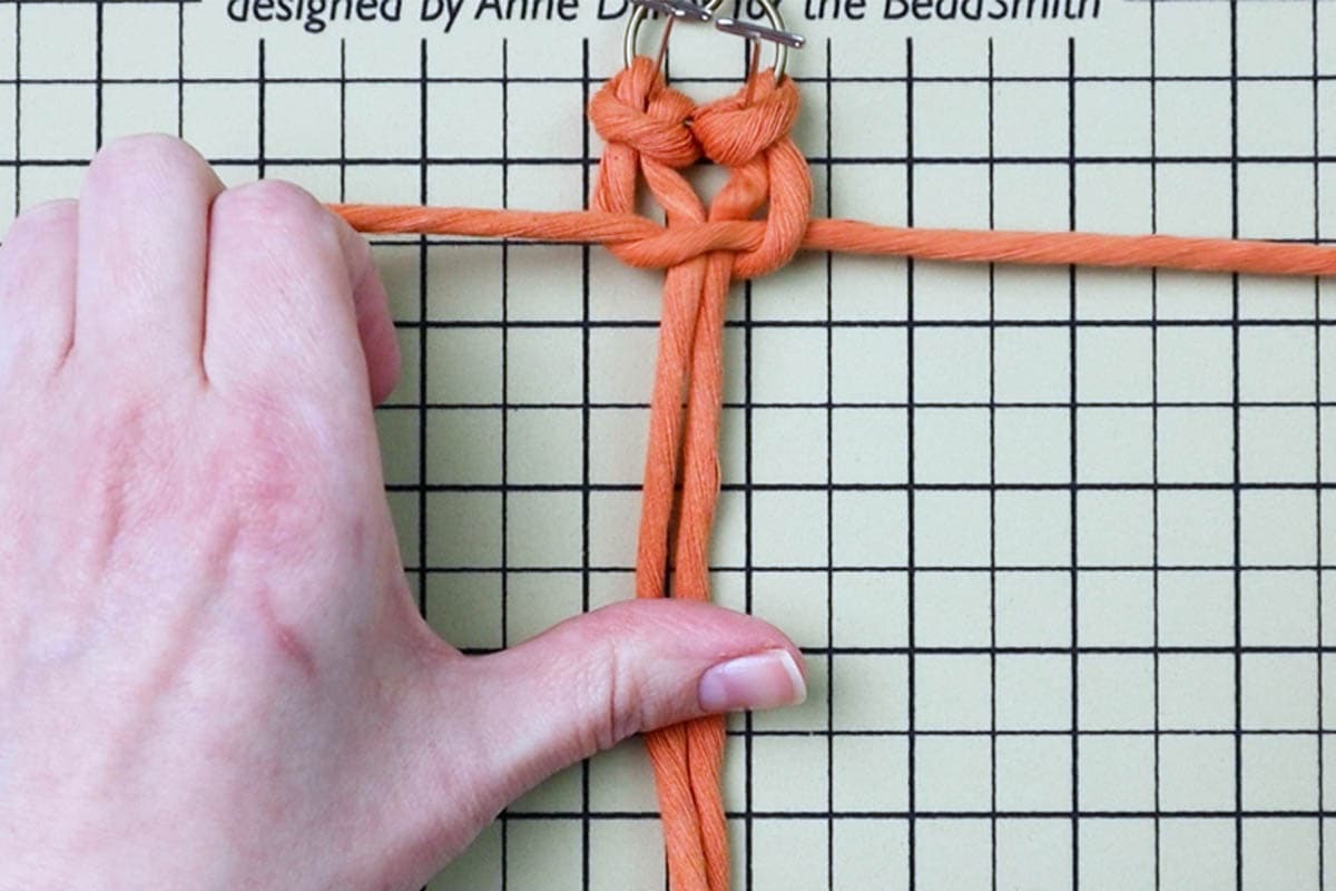 Easy DIY Spiral Macrame Keychain (Free Pattern!) | Marching North