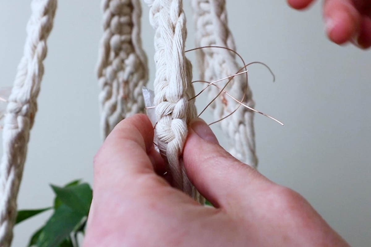 How to Add a Crystal or Stone to Your Macrame Designs | Marching North