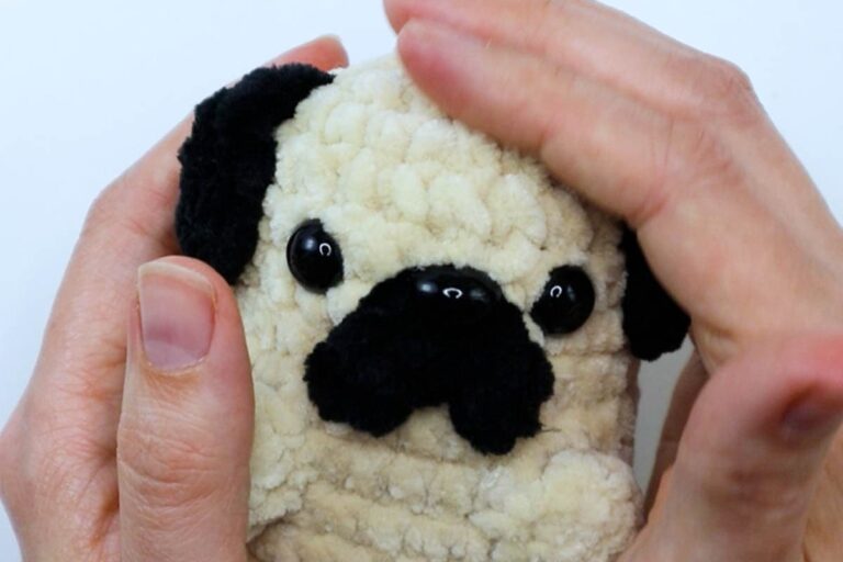 Free Crochet Pug Amigurumi Pattern (Cute Potato Dog!) | Marching North