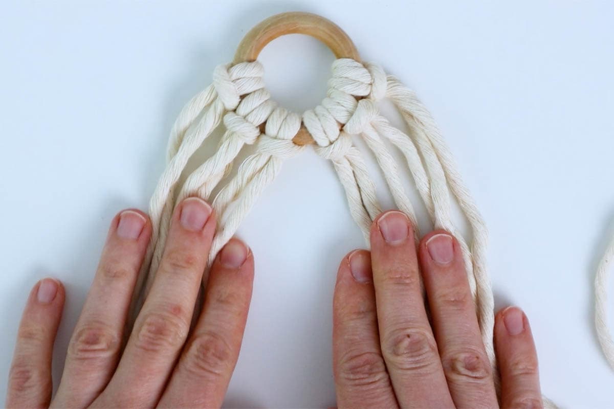 How to Make Easy DIY Macrame Gnome Christmas Ornaments | Marching North