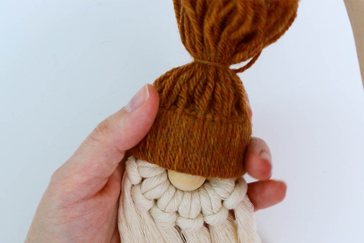 How to Make Easy DIY Macrame Gnome Christmas Ornaments | Marching North