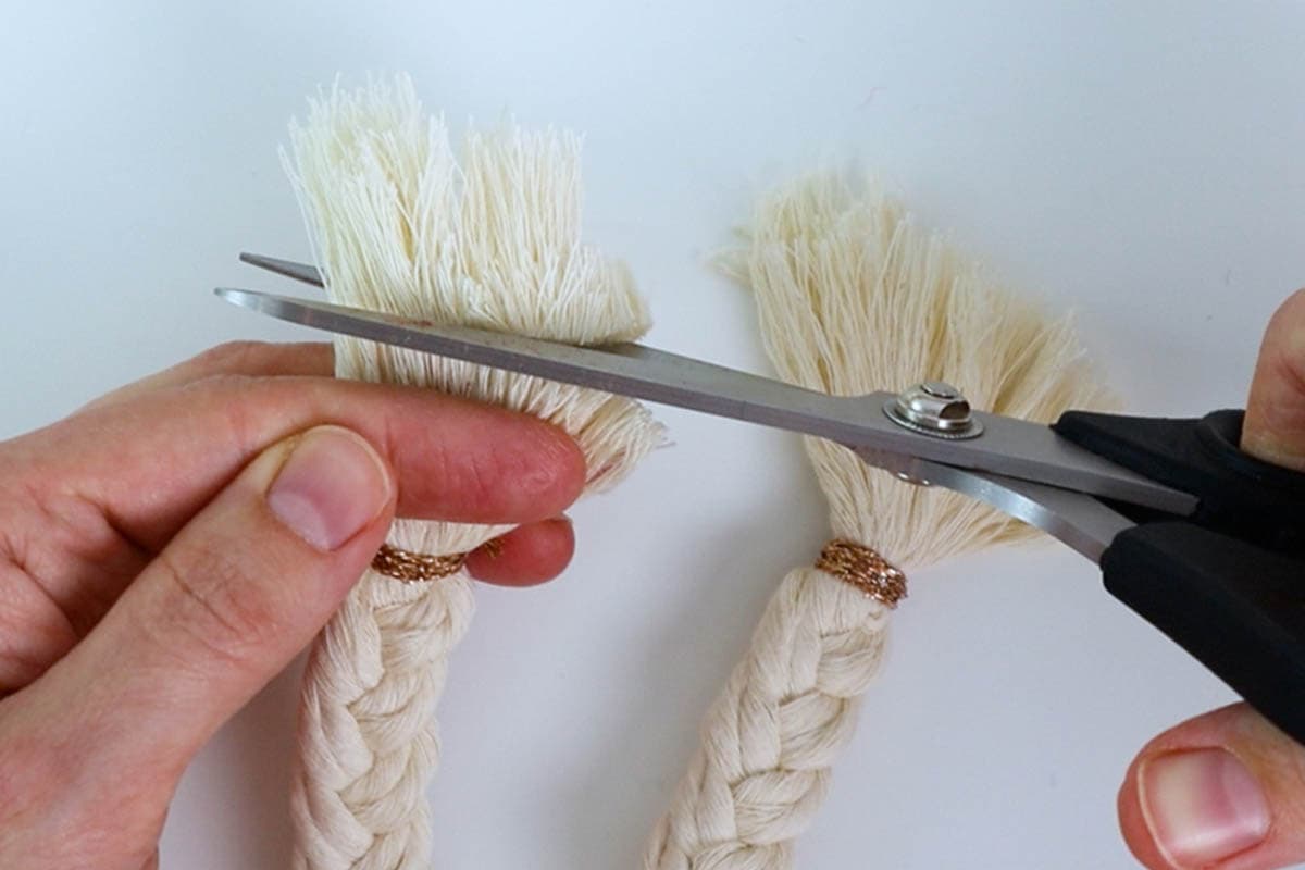 How to Make Easy DIY Macrame Gnome Christmas Ornaments | Marching North
